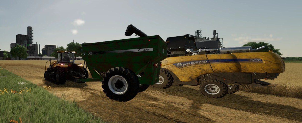Мод «J&M 875 Auger Wagon» для Farming Simulator 2022